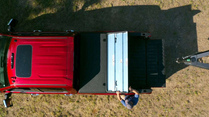 Heavy-Duty, Hard Tonneau Covers | DiamondBack Switchback Truck Cover ...